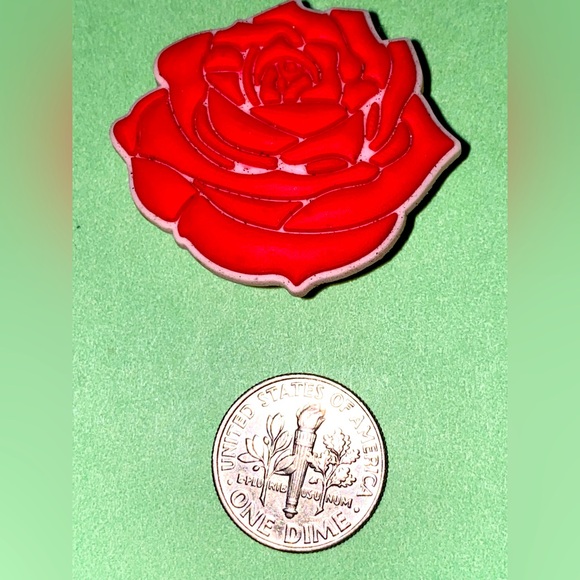 Accessories | 1 For 15 Big Red Rose Flower Crocs Shoe Charms | Poshmark